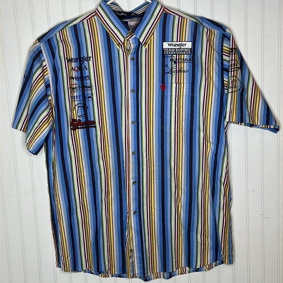Wrangler | Shirts | Wrangler George Straight Short Sleeve Rodeo Shirt ...